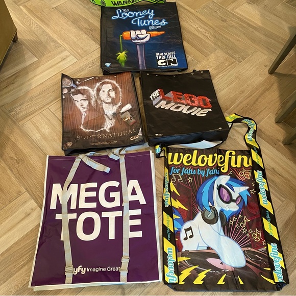 Bags | San Diego Comic Con Collectible Giant Tote Bags Vintage ...